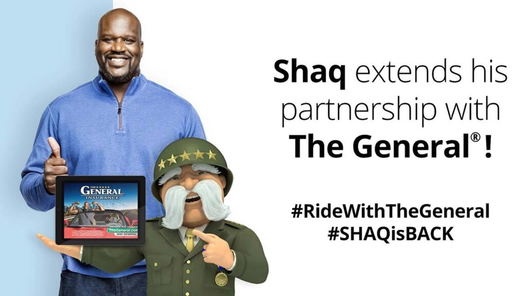 Shaq Extends His Partnership with The General as Brand Ambassador ...